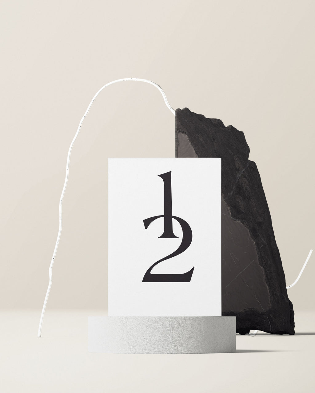 Bold Table Numbers | Big Table Number | A Modern Wedding