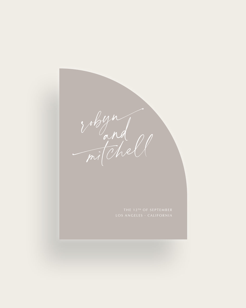 Wedding Welcome Sign | Blase Half Arch Welcome Sign | A Modern Wedding