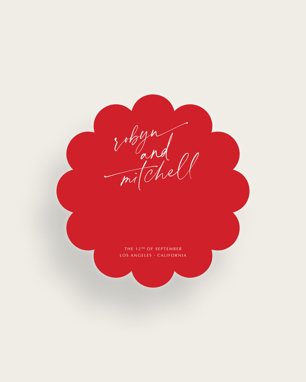 Custom Wedding Welcome Signs | Scallop Welcome Sign | A Modern Wedding