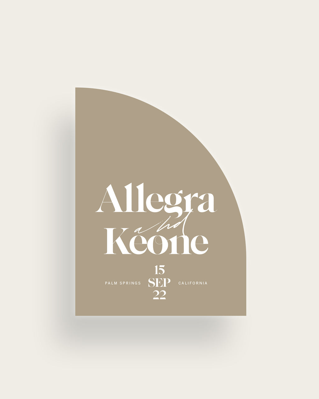 Skyline Half Arch Welcome Sign – A Modern Wedding